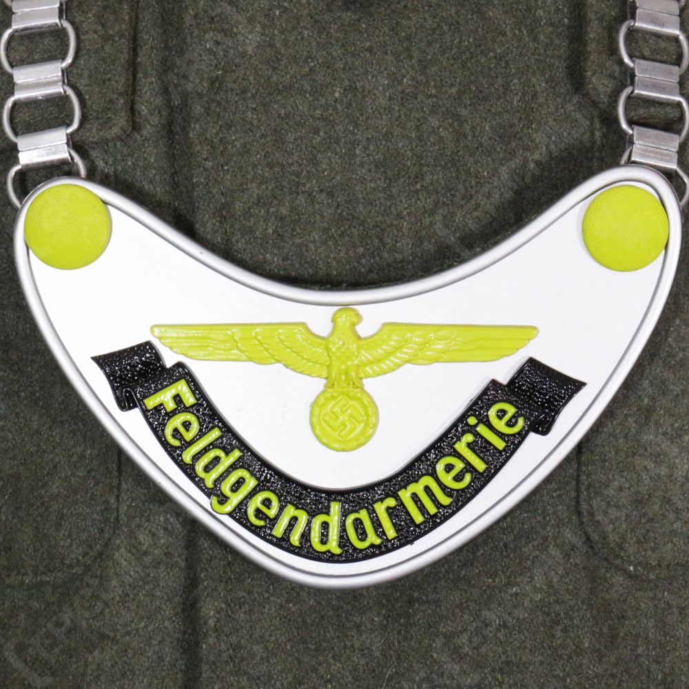 WW2 GERMAN Army Feldgendarmerie Gorget Superb quality gorget