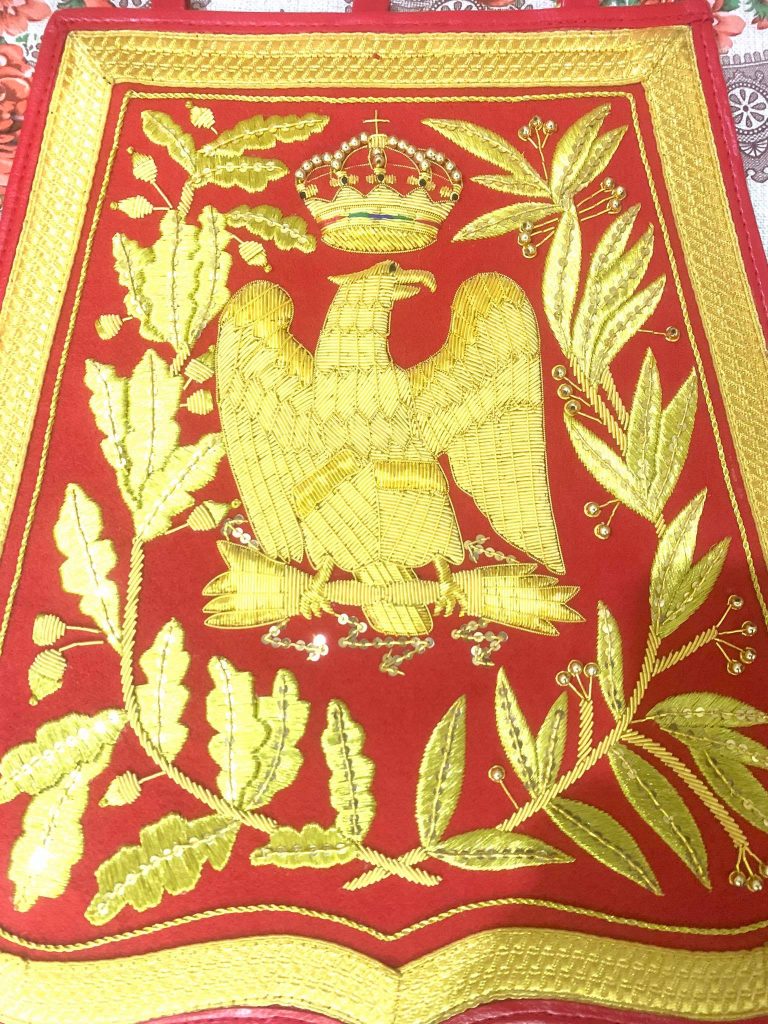 French Napoleonic "mounted artillery of the guard"officer Sabretache