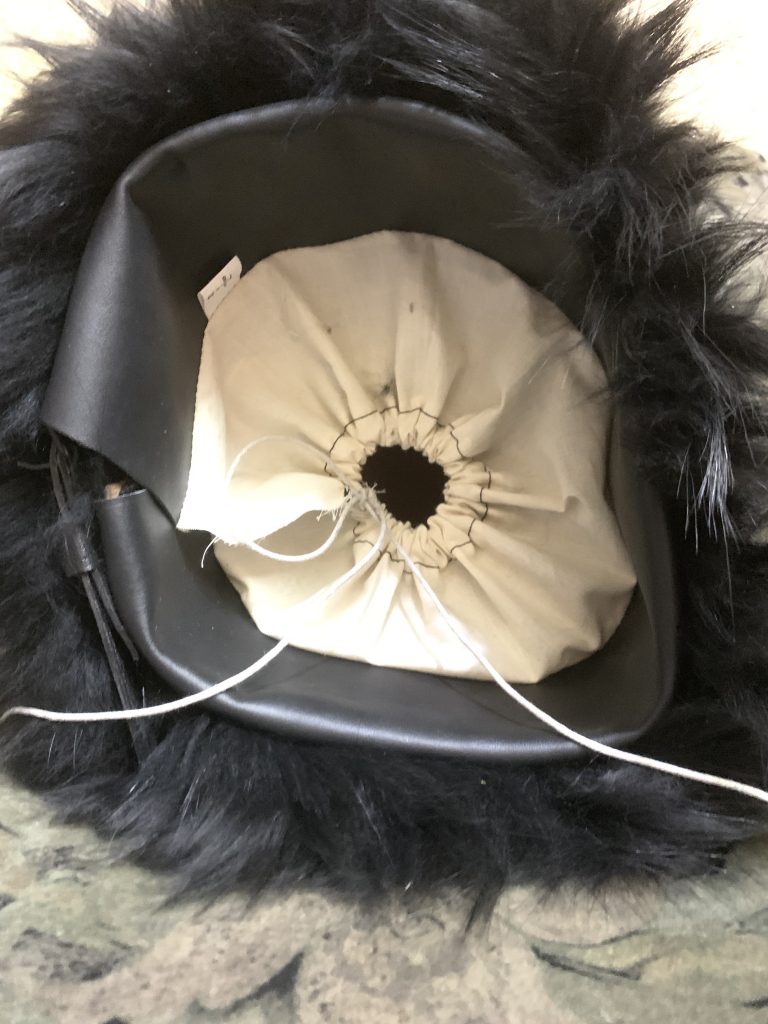 Napoleonic Bearskin hat for infantry of guard, Officer Shako - Paul ...