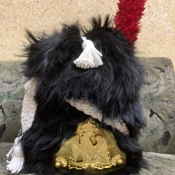 Napoleonic Bearskin hat for infantry of guard, Officer Shako - Paul ...