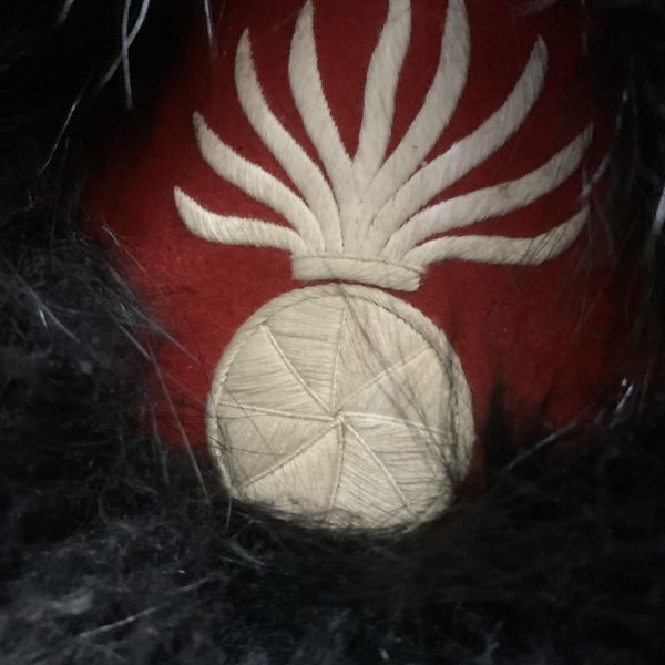 Napoleonic Bearskin hat for infantry of guard, Officer Shako - Paul ...