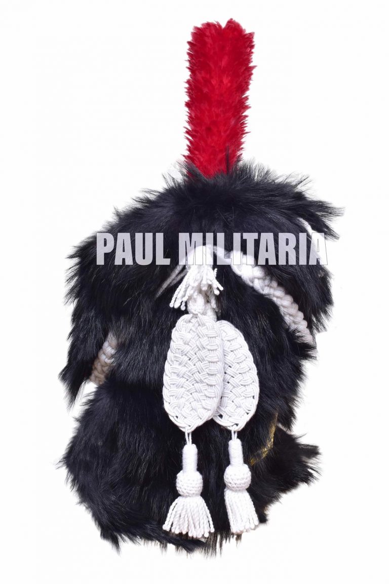 Napoleonic Bearskin hat for infantry of guard, Officer Shako - Paul ...