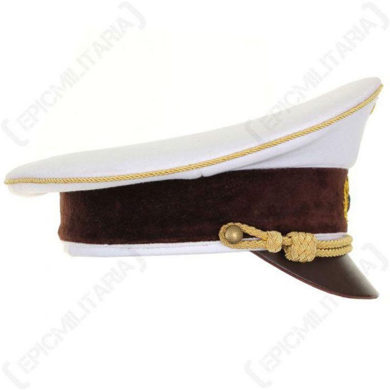 WWII German Army Hitler Visor Cap – White