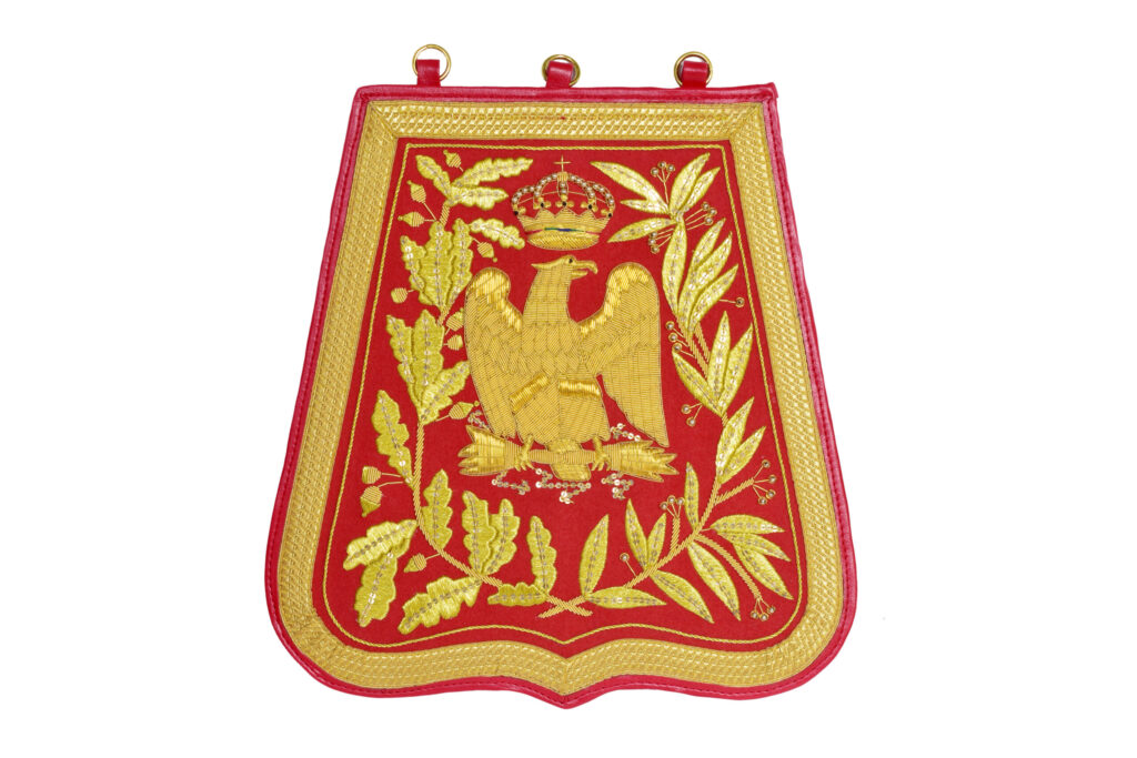French Napoleonic "mounted artillery of the guard"officer Sabretache
