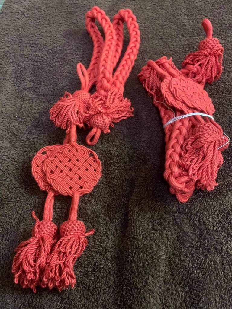 Cord for shako, trooper diametre: 70 mm white can be dyed, by yourself