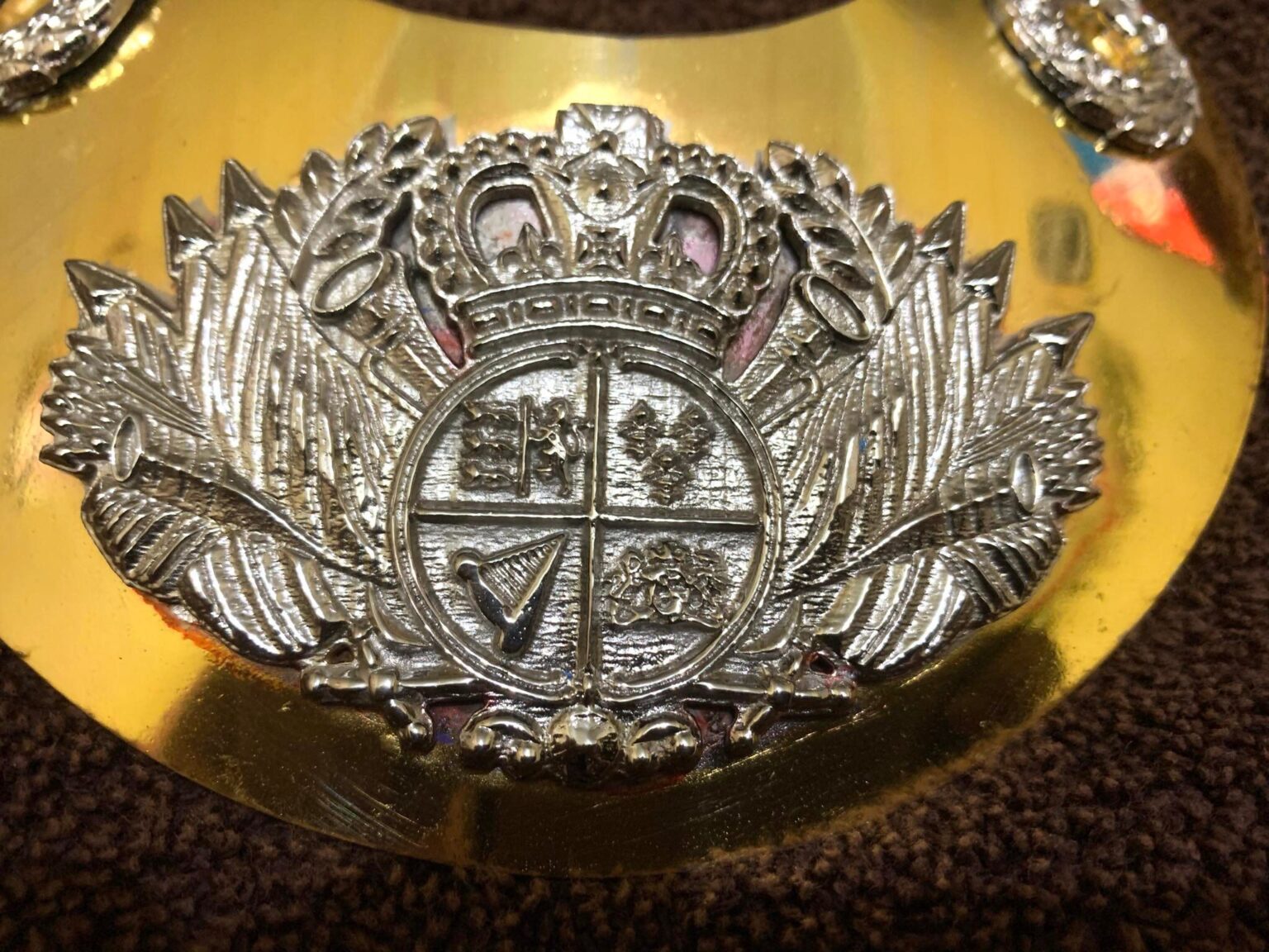 BRITISH Military Brass GORGET 1775 - 1776 REVOLUTIONARY WAR