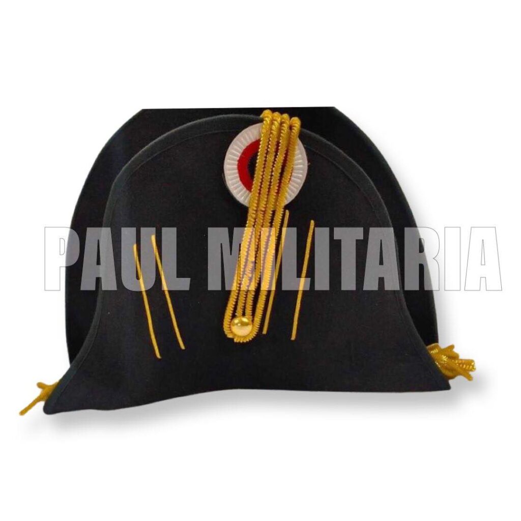 French Napoleonic Bicorn for officer Hat in Gold Briad