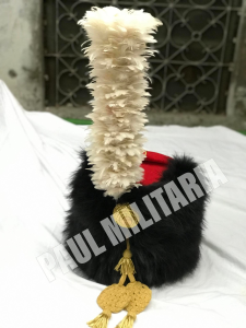 French Napoleonic Colback for "guard horse hunter" (Racoon Fur)