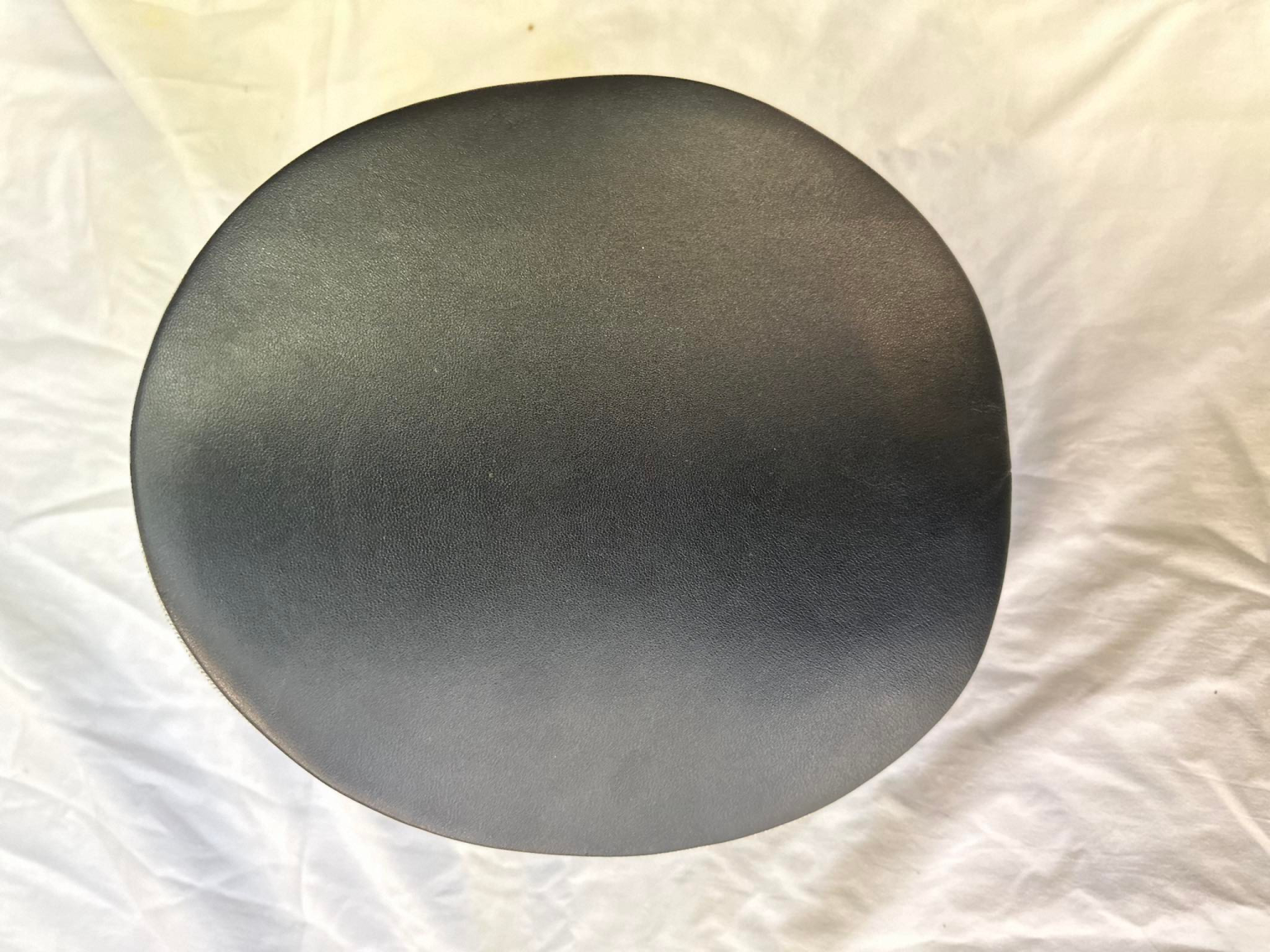 WW2 German SS M32 tricot officers cap visor in Leather – Black