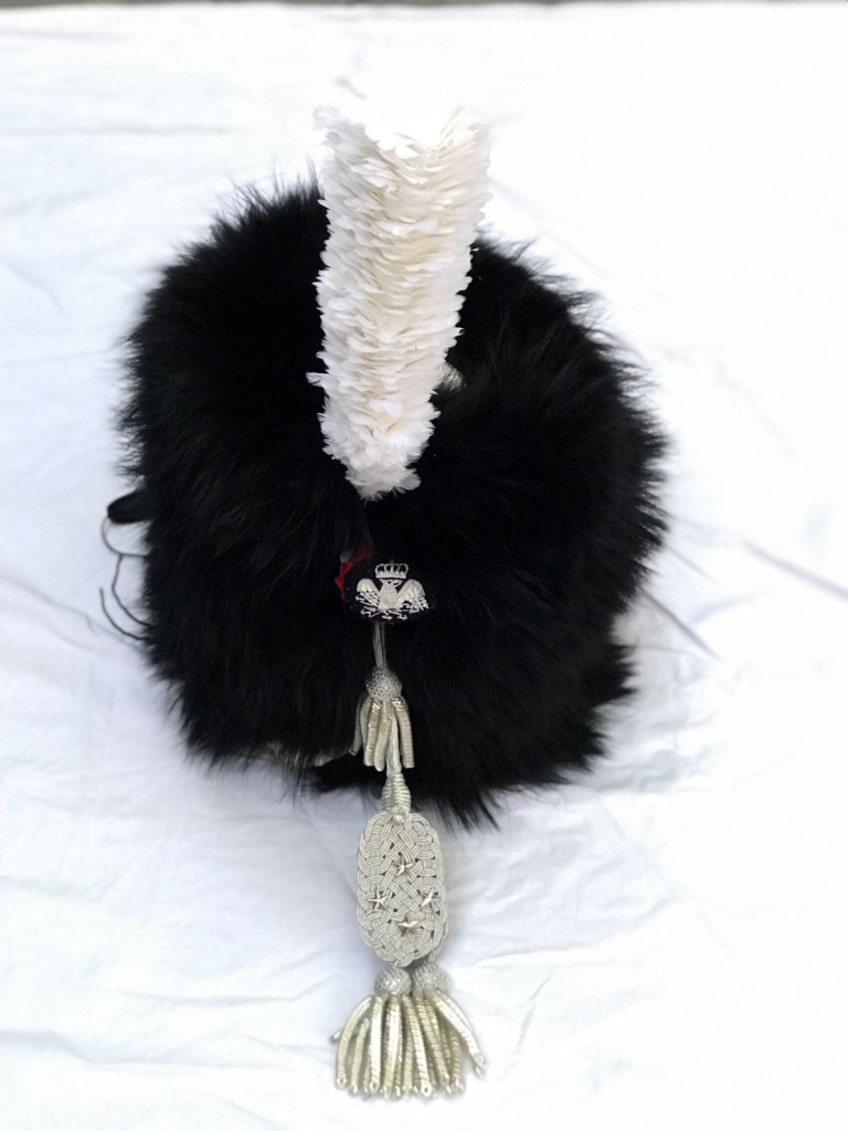 Gendarmerie General Bearskin Hat in Authentic Fur