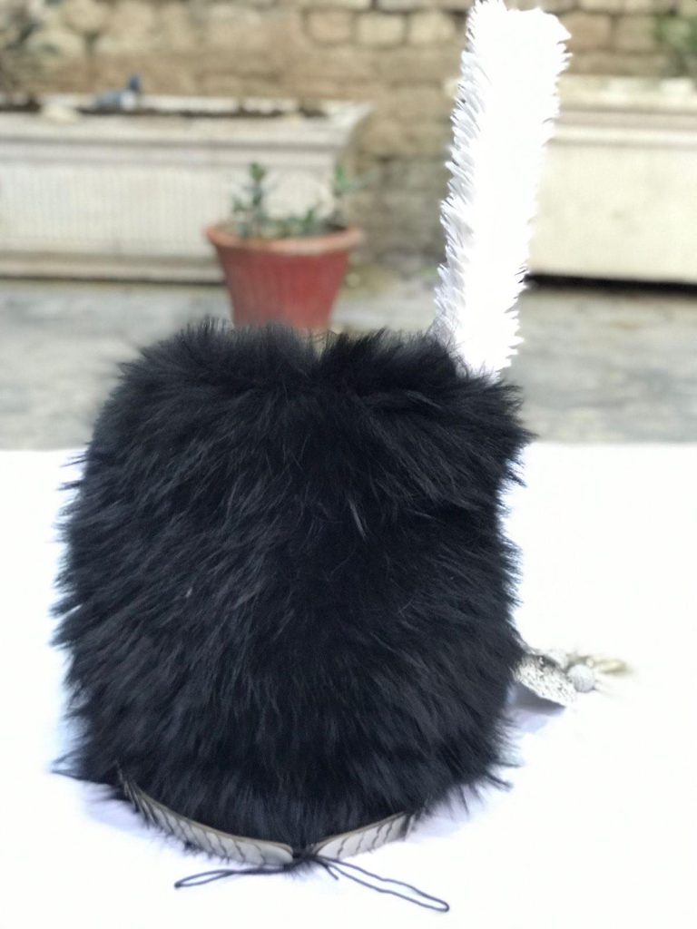 Gendarmerie General Bearskin Hat in Authentic Fur